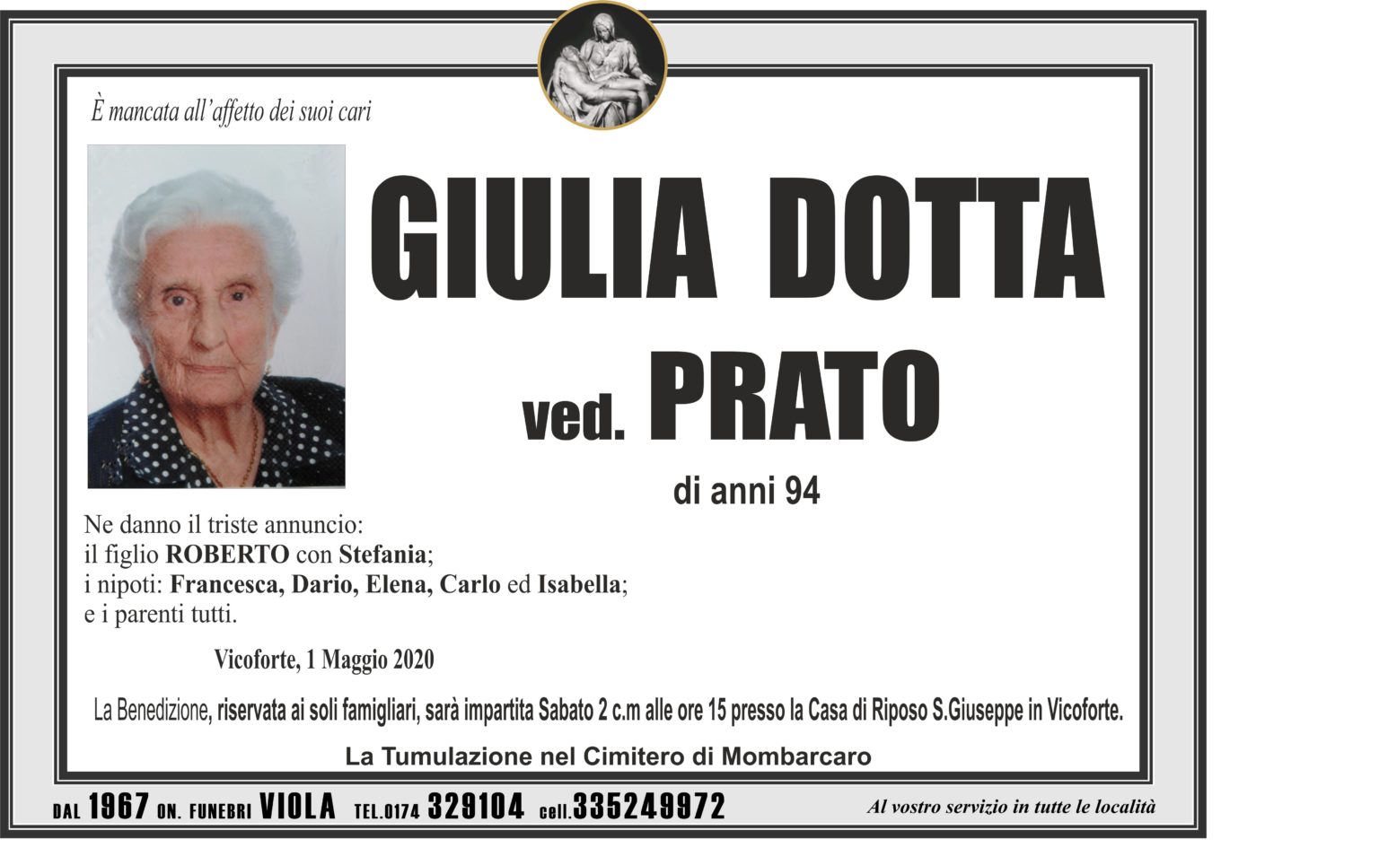 Manifesti - Viola Onoranze Funebri